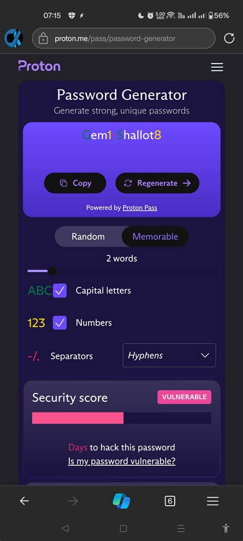 Limit The Total Characters Length Of Passphrase Generator And Option To