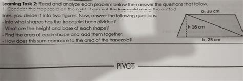 solved learning task 2 read and analyze each problem below then