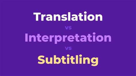 Översättning Vs Tolkning Vs Undertextning Vad är Skillnaden