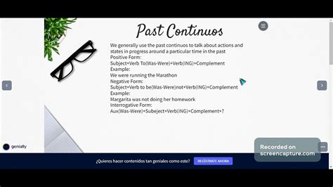 The Precentation Englishsimple Past Past Continuosused To And Basic Needs Youtube