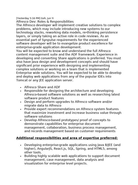 jd pdf software development web application
