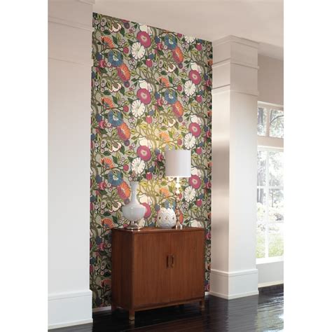 York Wallcoverings Conservatory 608 Sq Ft Purple Non Woven Ivyvines