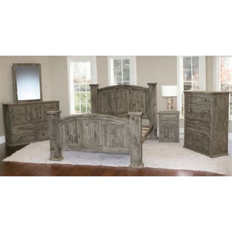 Charcoal Gray Mansion King Set American Oak And More