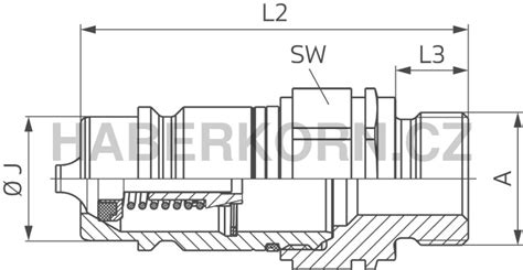 Rychlospojka Push Pull S Vnějším Metrickým Závitem Stauff Haberkorn