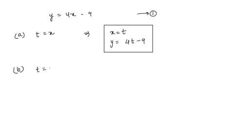 Solved Find A Set Of Parametric Equations To Represent The Graph Of The