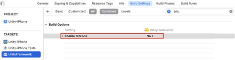 Bitcode Needs To Be Enabled Enablebitcode Setting Homa Sdk