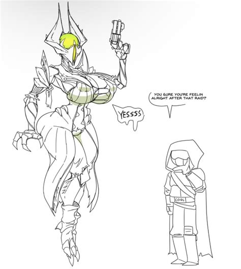 Rule 34 2d Alien Alien Girl Alien Humanoid Breasts Bubble Butt Bungie