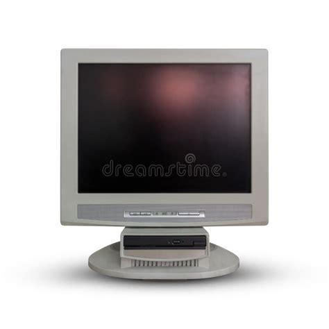 Old Computer Monitor Stock Photo Image Of Isolated Screen 4908876