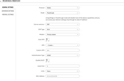 File Networking Rutos Manual Interfaces Interface Configuration General Mobile Passthrough