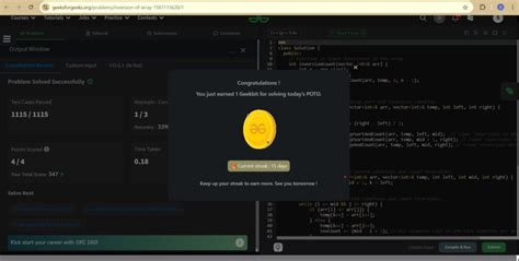 Sushmita Dasari On Linkedin Geekstreak2024 Gfg160 Gfg160
