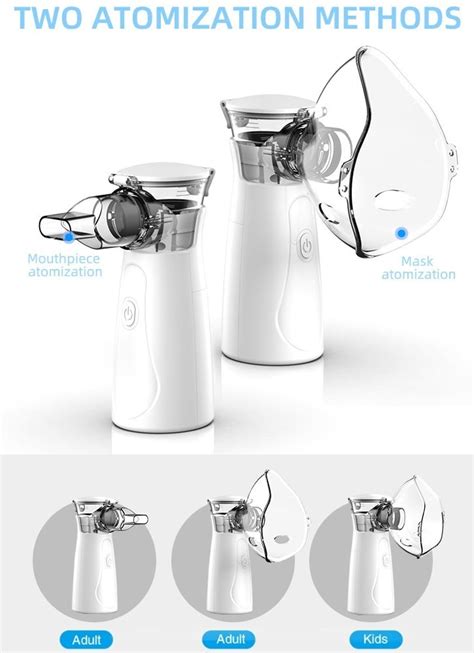 Portable Mesh Nebulizer Ultrasonic Machine Rechargeable And Battery