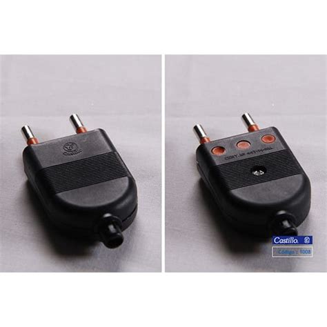 Enchufe Macho Convertible 2p 10a 250v Castillo Weitzler