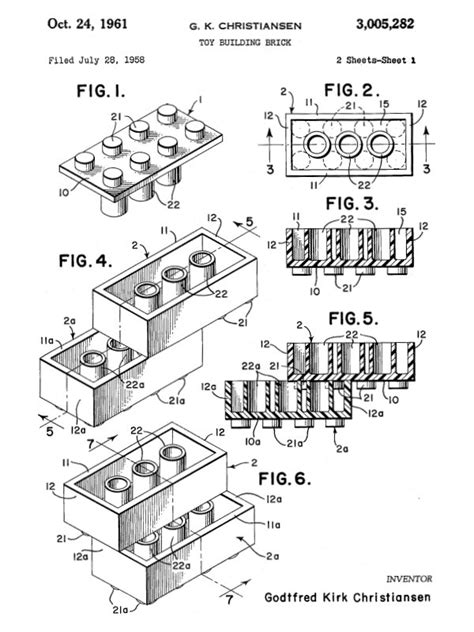 Filelego Patent 3005282 Lineart Gkc 1958 The Brighton Toy And