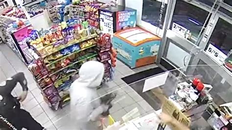 Police Officer Walks In On An Armed Robbery In Progress See What