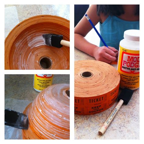 Upcycled Education Ticket Bowl {with Mod Podge}