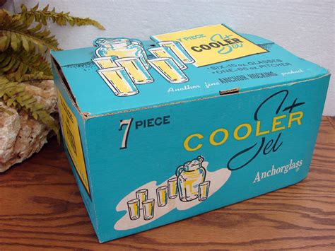 Vintage Anchor Hocking Butterprint Nib Cooler Set Pennsylvania Dutch