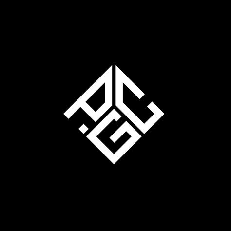 Pgc Letter Logo Design On Black Background Pgc Creative Initials