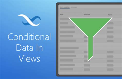 How To Filter Add Conditions To View Data Backendless View Designer