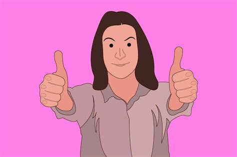 Premium Vector Illustration Of A Girl Like Vector Flat Character