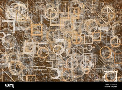 Random Circle Square Rectangle Triangle Shape Digital Generative