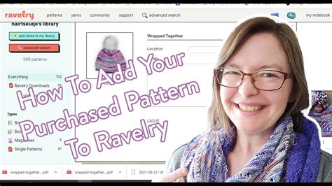 How To Save Any Pattern To Your Ravelry Library Youtube