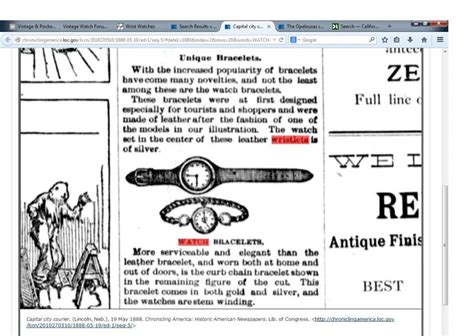 Beginning Of The Wristwatch First Photos Of Ladies Wearing A