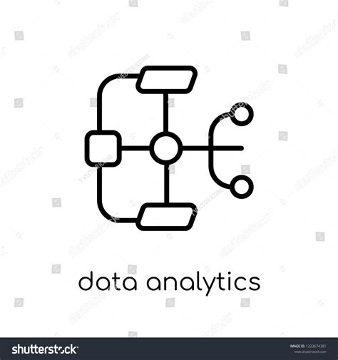 Data Analytics Flow Icon Trendy Modern Stock Vector Royalty Free 1223674381