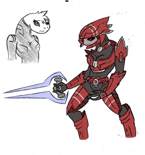 Sangheili Girl By Kurai Lombax On Deviantart