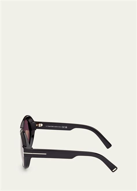 Tom Ford Inger Acetate Round Sunglasses Bergdorf Goodman