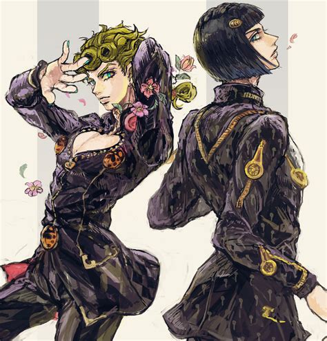 Giorno Giovanna And Bruno Bucciarati Jojo No Kimyou Na Bouken And 1