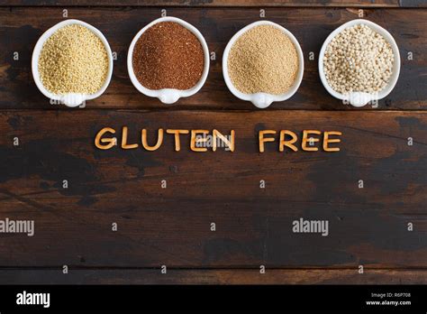 Gluten Free Grains Stock Photo Alamy
