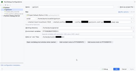 Pycharm How Do I Debug A Remote Gunicorn Python Web App Using