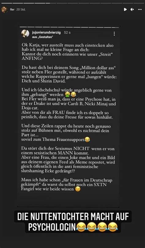 Zoff Zwischen Juju Und Katja Krasavice Geht Weiter Fler Reaktion Ist