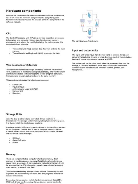 Computer Components Download Free Pdf Computer Data Storage