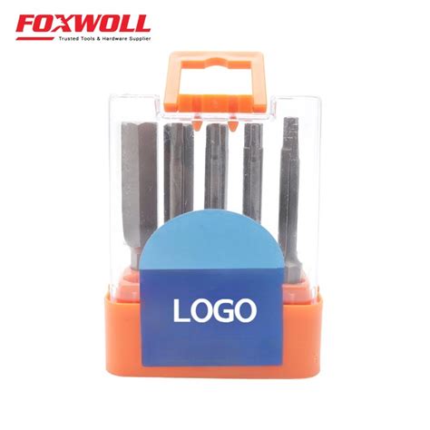 9pc 65mm Single Head Hex Screwdriver Bit Set Foxwoll