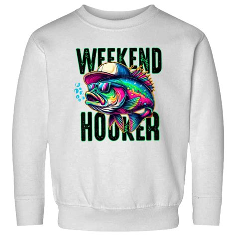 Weekend Hooker Colorful Fishing T Sweatshirts Sold By Rosevet1 Sku