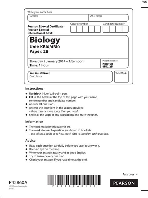 January 2014 Qp Paper 2b Edexcel Biology Igcse Download Free Pdf