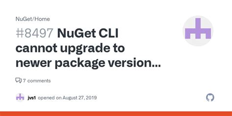 Nuget Cli Cannot Upgrade To Newer Package Version Whilst Vs Package