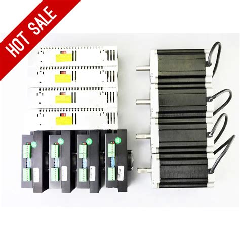 4 Axis CNC Kit 13Nm 1841oz In Nema 34 Stepper Motor Driver CNC Mill