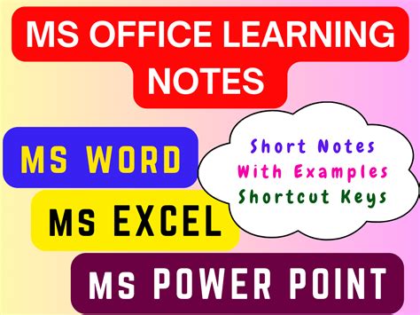 Ms Office Notes In Hindi Gk In Hindi