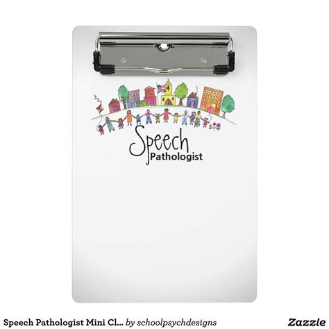 Speech Pathologist Mini Clipboard Zazzle Speech Mini School