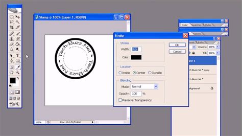 Photoshop видео курс Как да създадем гумен печат във фотошоп Фирмени печати МОДИКО Youtube