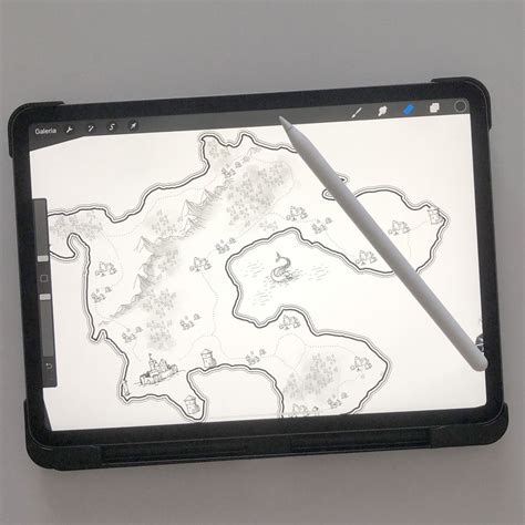 how to make rpg maps with procreate with free brushes 8 steps with