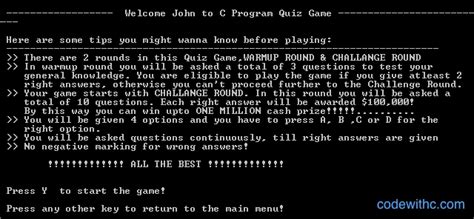 Game Summary Code With C