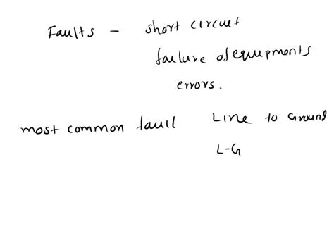 Solved The Following Question Is About Fault Analysis In Power System