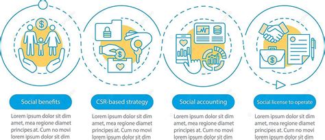 Csr Vector Infographic Template Flow Data Brochure Vector Flow Data