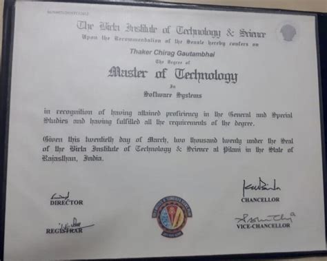 Chirag Thaker On Linkedin Finally Its Here In Hands Done With Master