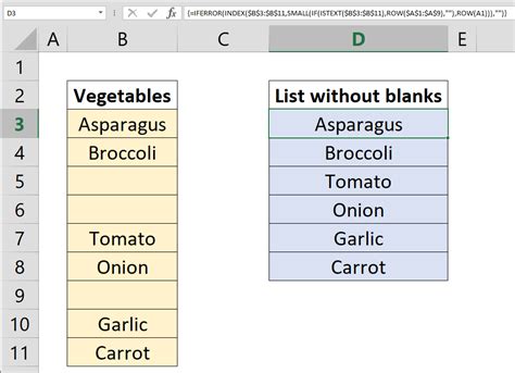 How To Remove Blanks From A List