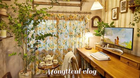 Vlog 아늑한 나의 방 꾸미기 🏠 빈티지 인테리어 유채꽃요리🌼 텃밭과 정원 단장🌷집순이의 봄 브이로그 Youtube