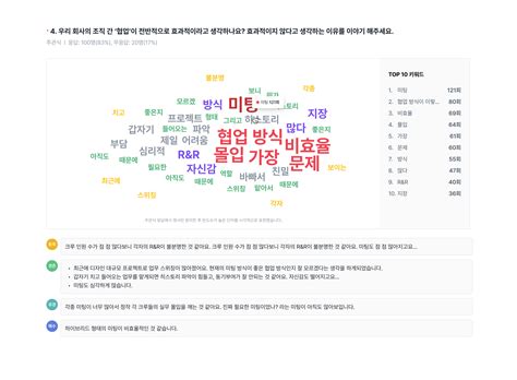 서베이 기능 소개 성과관리 솔루션 레몬베이스 레몬베이스 헬프센터